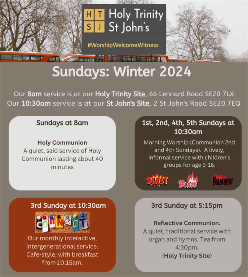 Holy Trinity with St John's Penge : Sunday Services